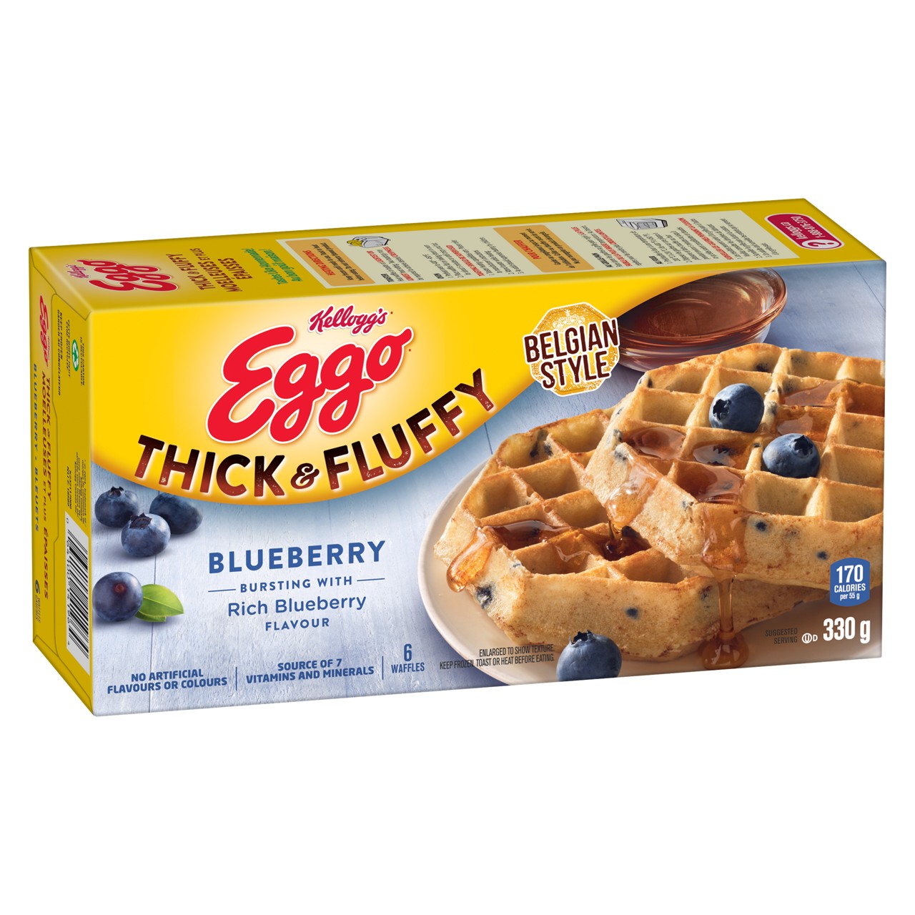 Kellogg's* Eggo* Thick & Fluffy Blueberry Waffles | Kellogg's Canada Kellogg's* Eggo* Thick & Fluffy Blueberry Waffles | Kellogg's Canada