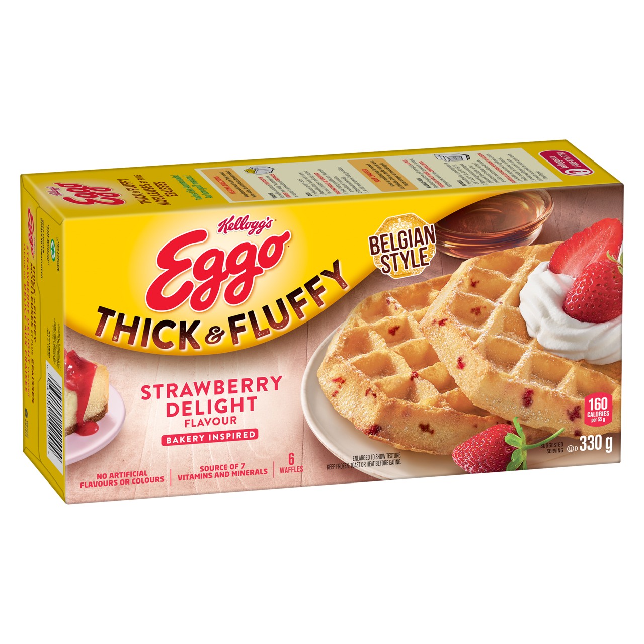 Kellogg's* Eggo* Thick & Fluffy Strawberry Delight Waffles | Kellogg's ... Kellogg's* Eggo* Thick & Fluffy Strawberry Delight Waffles | Kellogg's ...