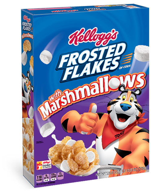 Kelloggs Frosted Flakes Cereal With Marshmallows Kelloggs
