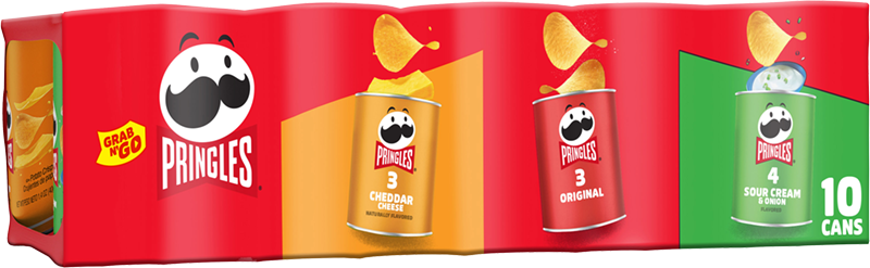 Pringles® Grab & Go Variety Pack, 3 Crisp Flavors