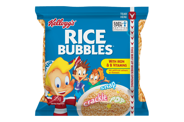 Kellogg's® Rice Bubbles® sachet 30x25g
