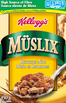 Céréales Müslix* Noix et bananes | Kellogg's Canada