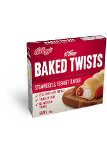 K-Time® Baked Twists Strawberry & Yoghurt flavour | Kellogg's Australia