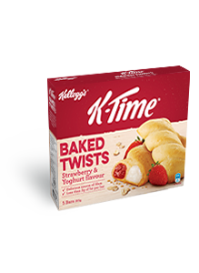 K-Time® Baked Twists Strawberry & Blueberry flavour | Kellogg's Australia