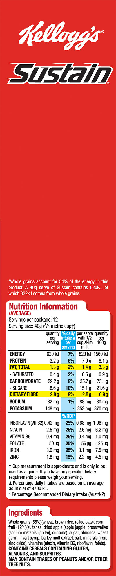 Kellogg's® Sustain® | Kellogg's Australia