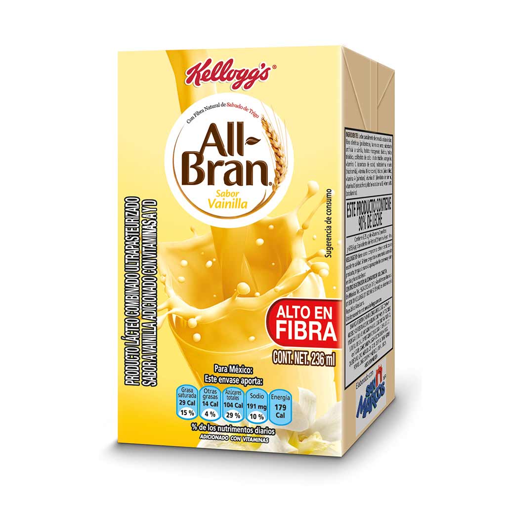 Kellogg's ® All-Bran ® para beber Sabor Vainilla