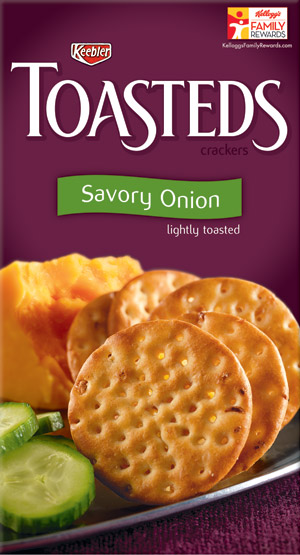 Kelloggs® Toasteds® Savory Onion crackers