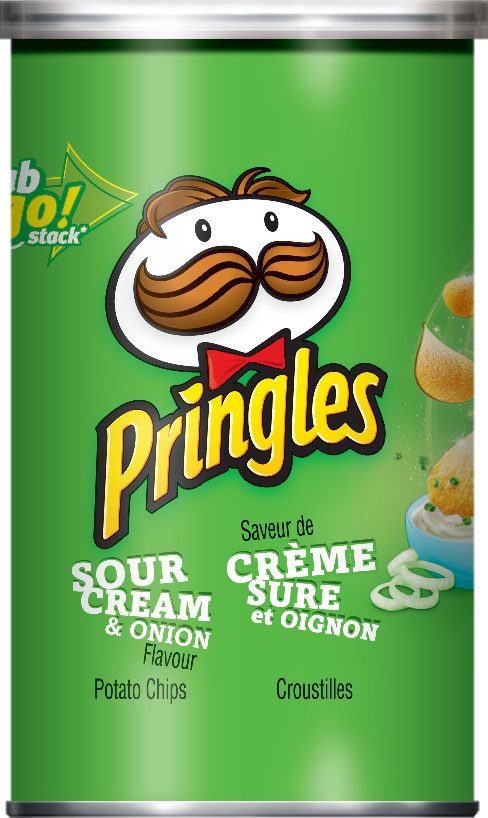 Pringles* Grab & Go Stack* Sour Cream & Onion Flavour Potato Chips